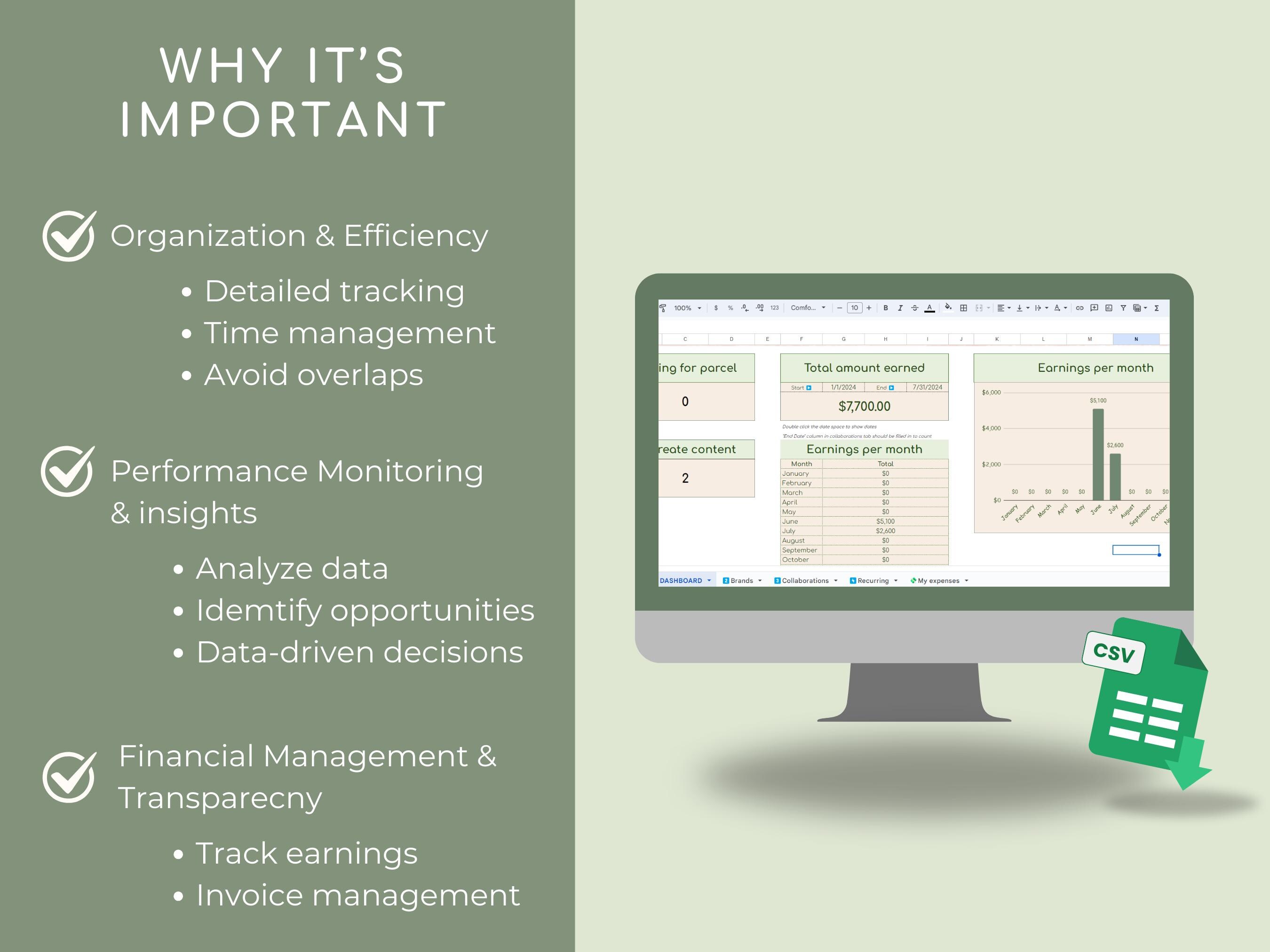 Social Media Influencer Collaboration Tracker, Content Creator, Google ...
