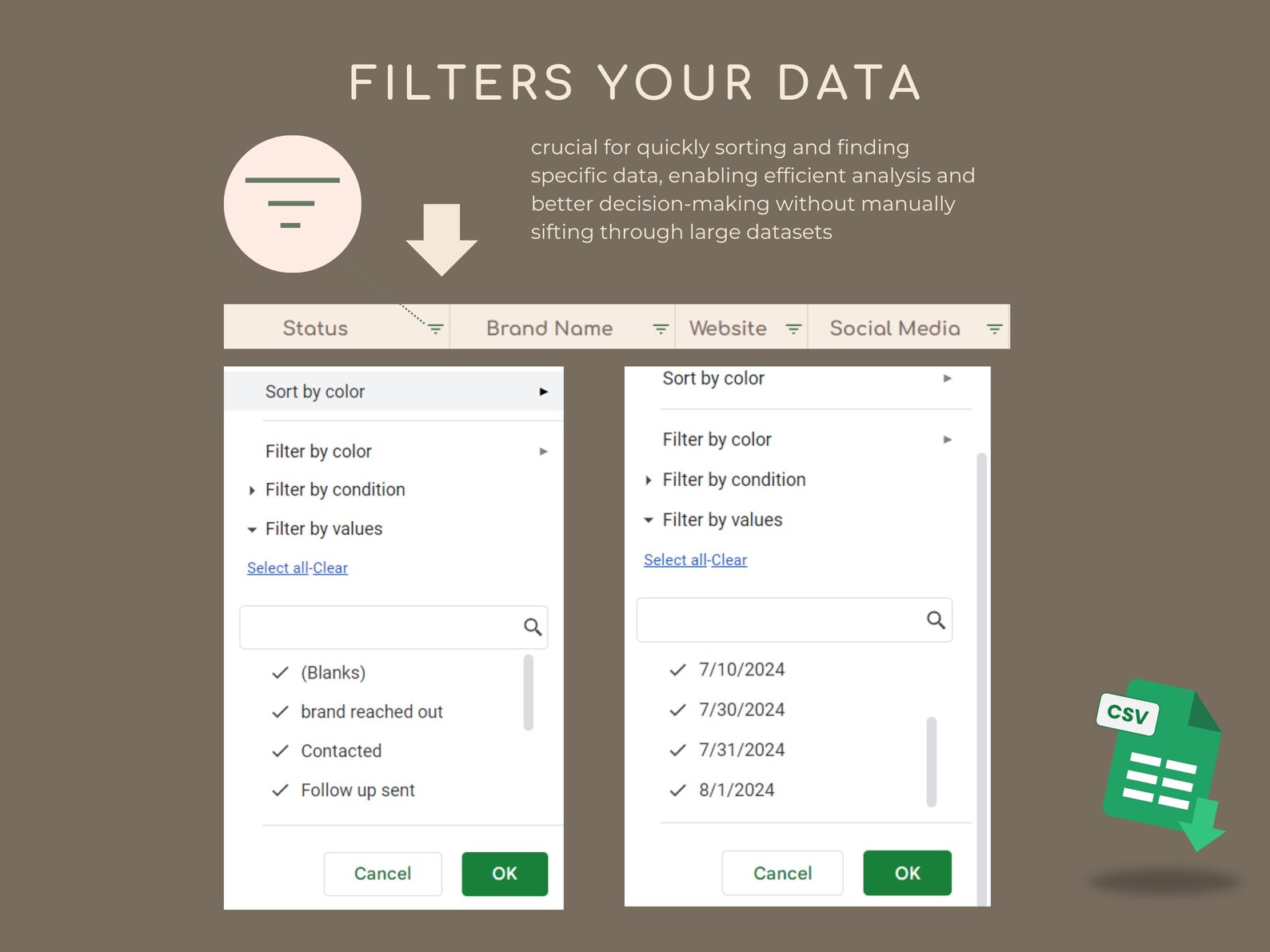 Influencer Collab Google Sheet Tracker, Spreadsheet Tracker for UGC ...