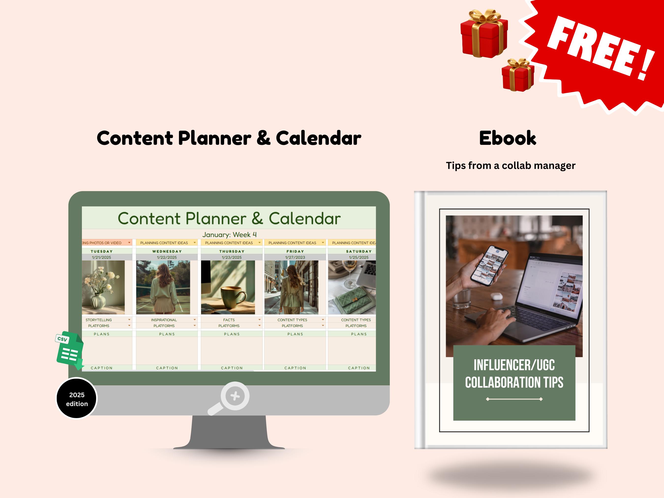 Influencer Collab Google Sheet Tracker, Spreadsheet Tracker for UGC ...