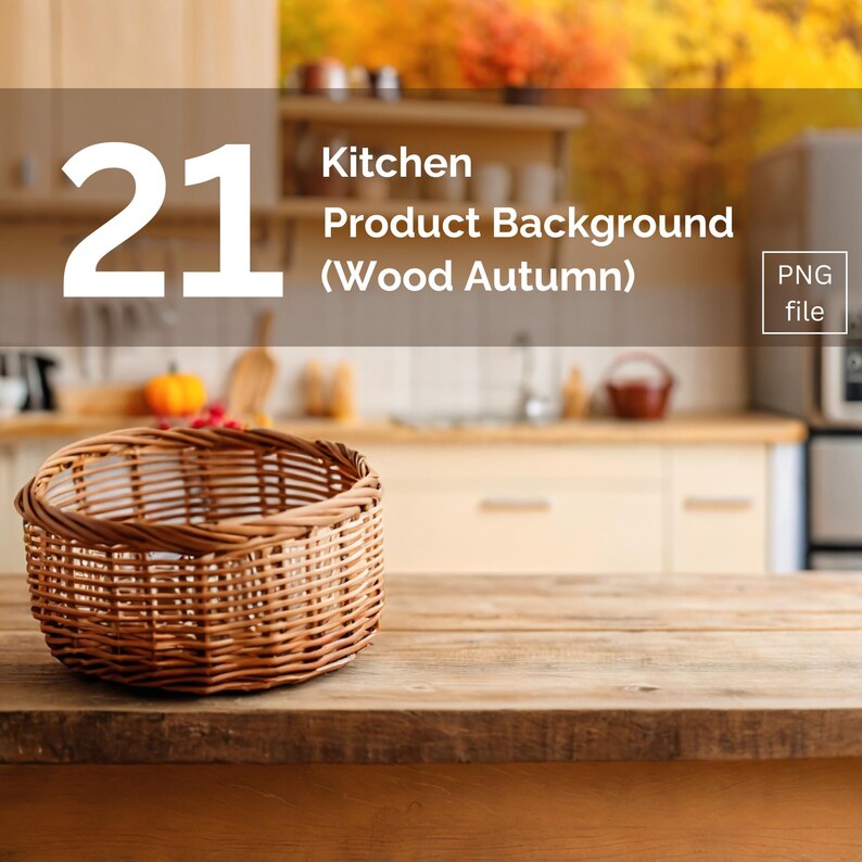 21 Autumn Kitchen Product Background, Digital Backdrop, Stock Photo ...
