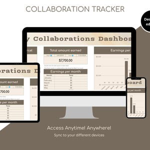 Influencer Collab Google Sheet Tracker, Spreadsheet Tracker for UGC ...