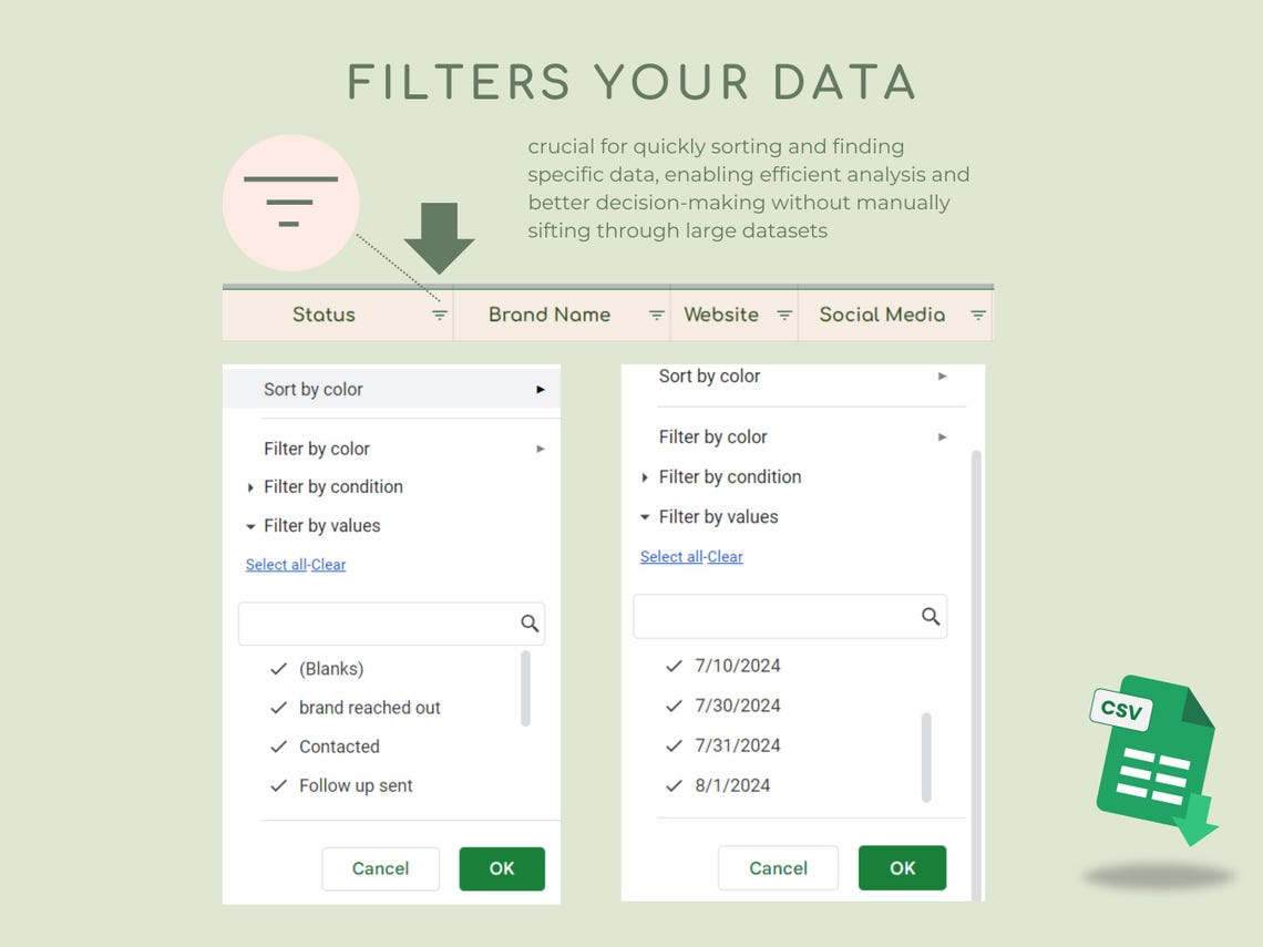 Influencer Collab Google Sheet Tracker, Spreadsheet Tracker for UGC ...