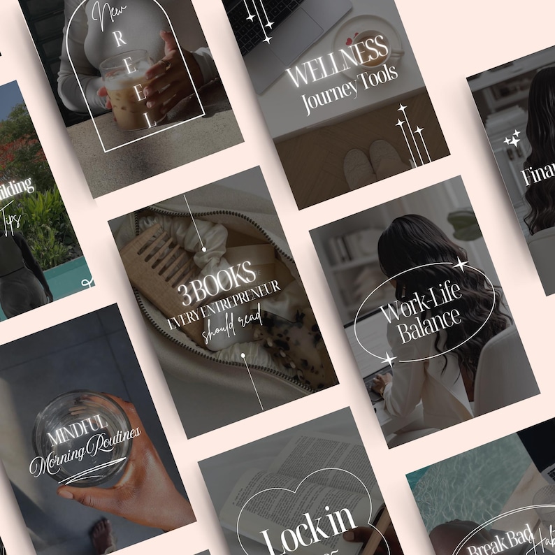 15 Reel Covers, Lifestyle Niche, Tiktok, Instagram, Youtube Shorts, Instant Download - Etsy