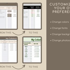 Influencer Collab Google Sheet Tracker, Spreadsheet Tracker for UGC ...