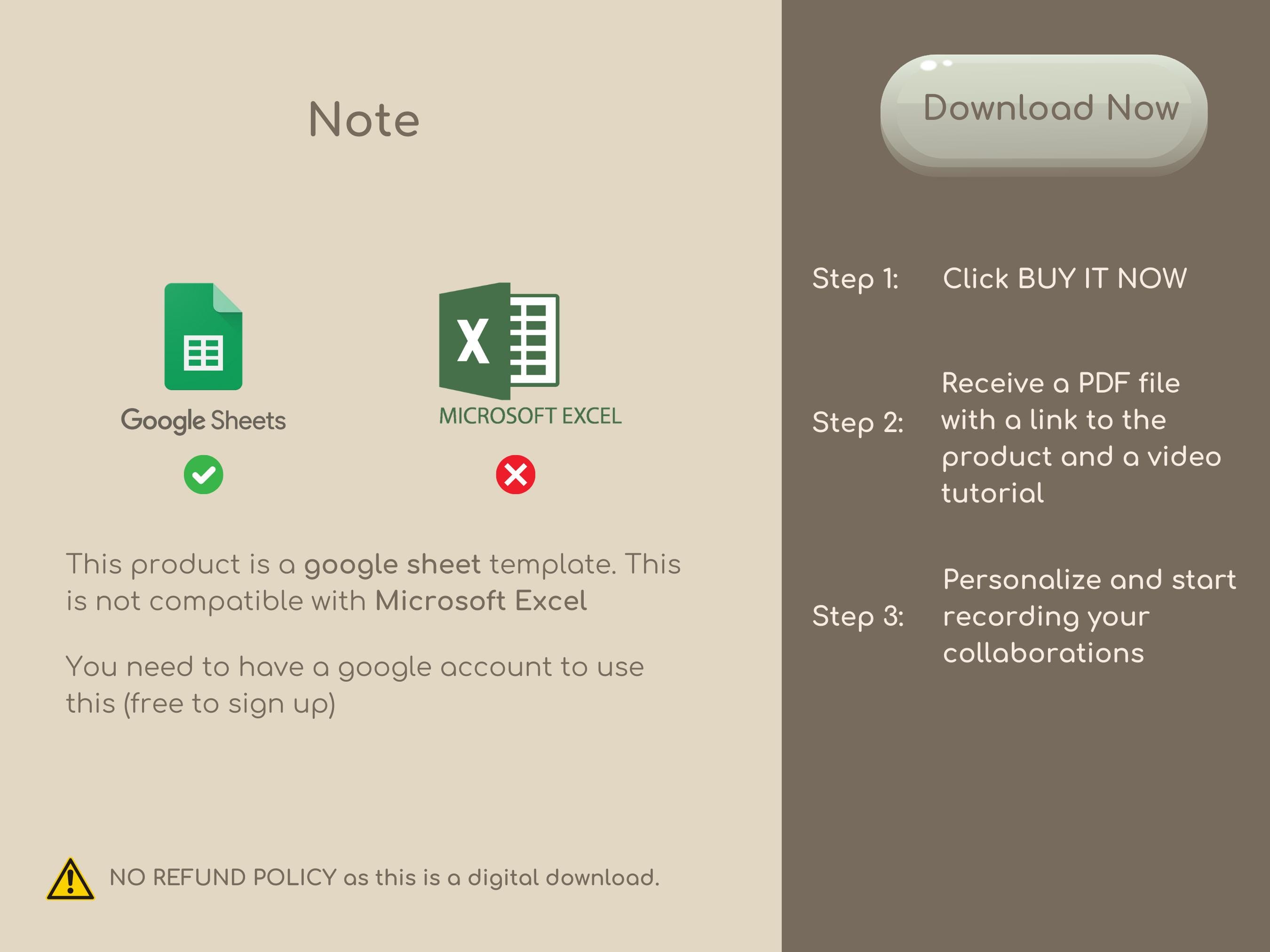 Influencer Collab Google Sheet Tracker, Spreadsheet Tracker for UGC ...
