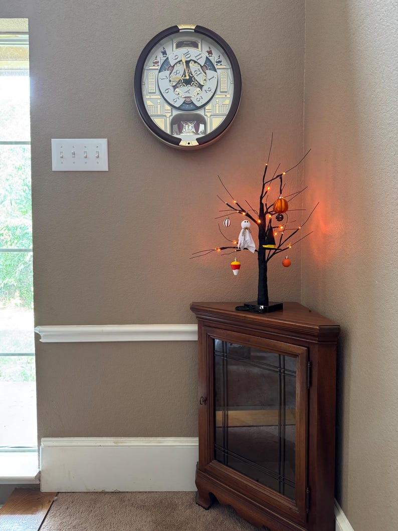 Halloween Tabletop Tree: Colorful Holiday Decor With Orange Lights (24 ...