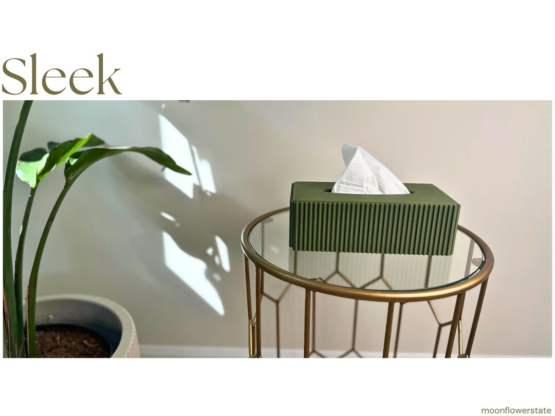 Tissue Box Cover Sleek & Modern Design Unique Home Decor, Minimalistic ...