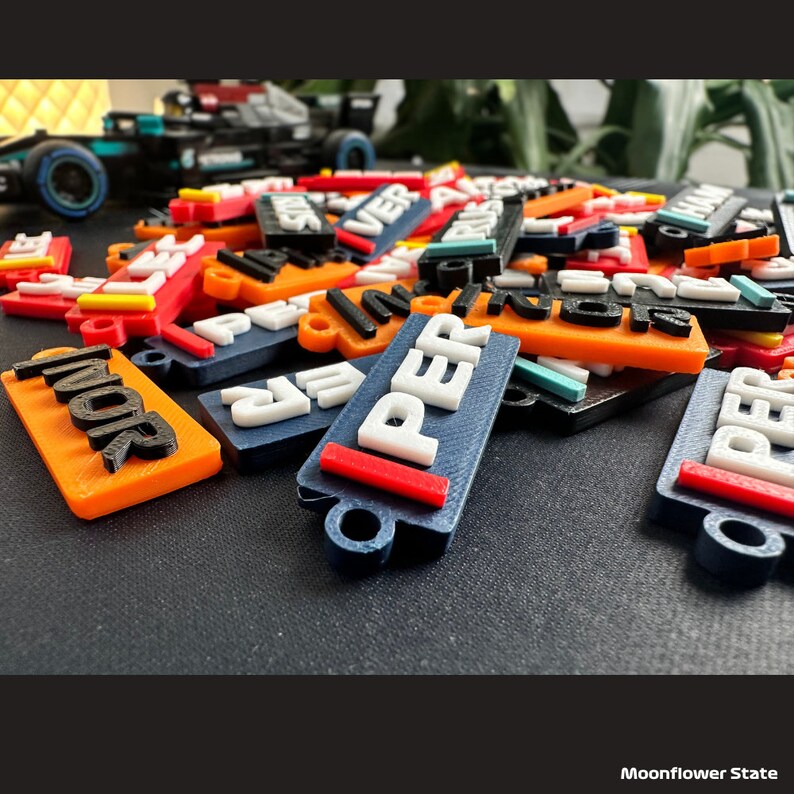3D Printed Formula 1 Keychain Custom F1 Car Key Tag, Unique Gift for ...