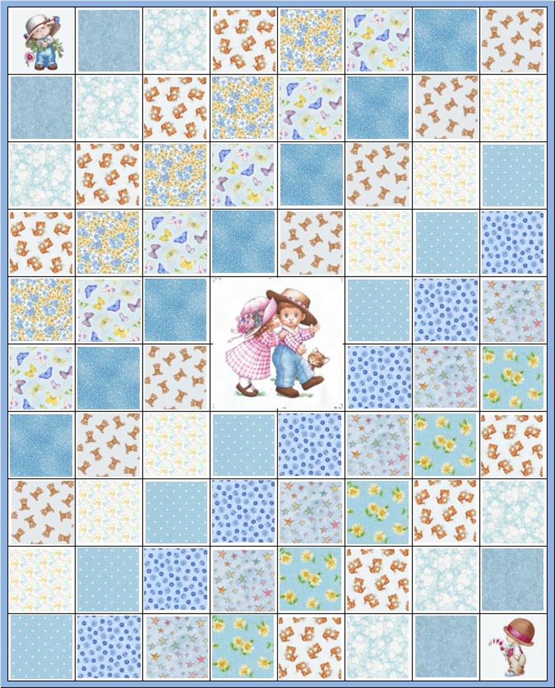 It's a Boy~quilt Kit for Baby Boy~fabric~perfect Baby Shower Gift~qk ...
