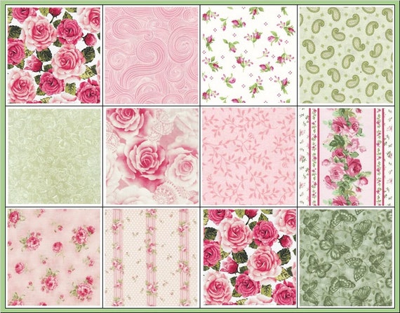 Rose GardenPrecut Quilt KitGorgeous Shabby Chic Pink | Etsy