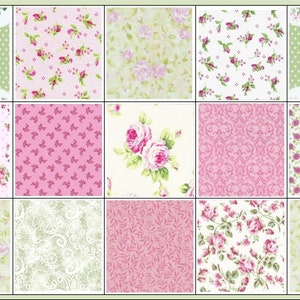Everything's Coming up Roses~precut Quilt Kit~shabby Chic Shades of ...