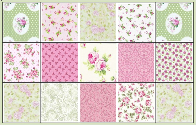 Everything's Coming up Roses~precut Quilt Kit~shabby Chic Shades of ...