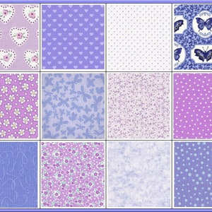 Purple Passionprecut Quilt Kitfor Young Girltweenheartsbutterfliesdots ...