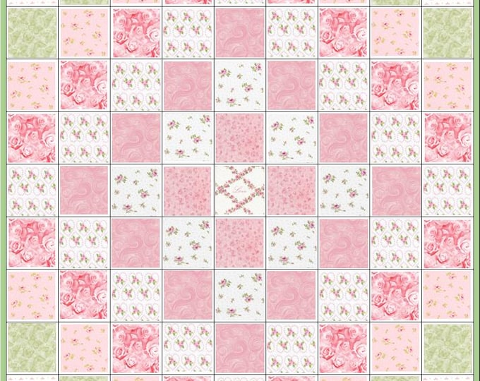 True Romance~precut Quilt Kit~oodles of Roses~fabric~qk#742 - Etsy