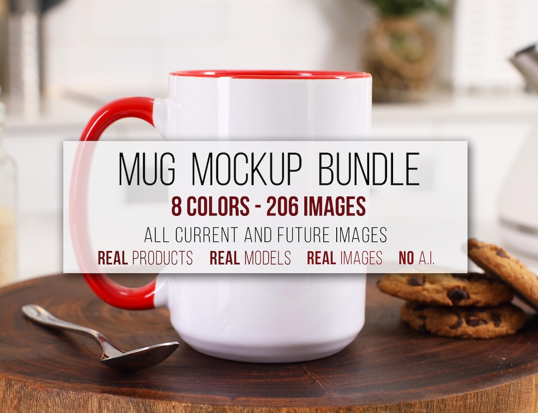 Mug Mockup Bundle | 15oz 11oz White and Color Ceramic Coffee Mug | Two ...