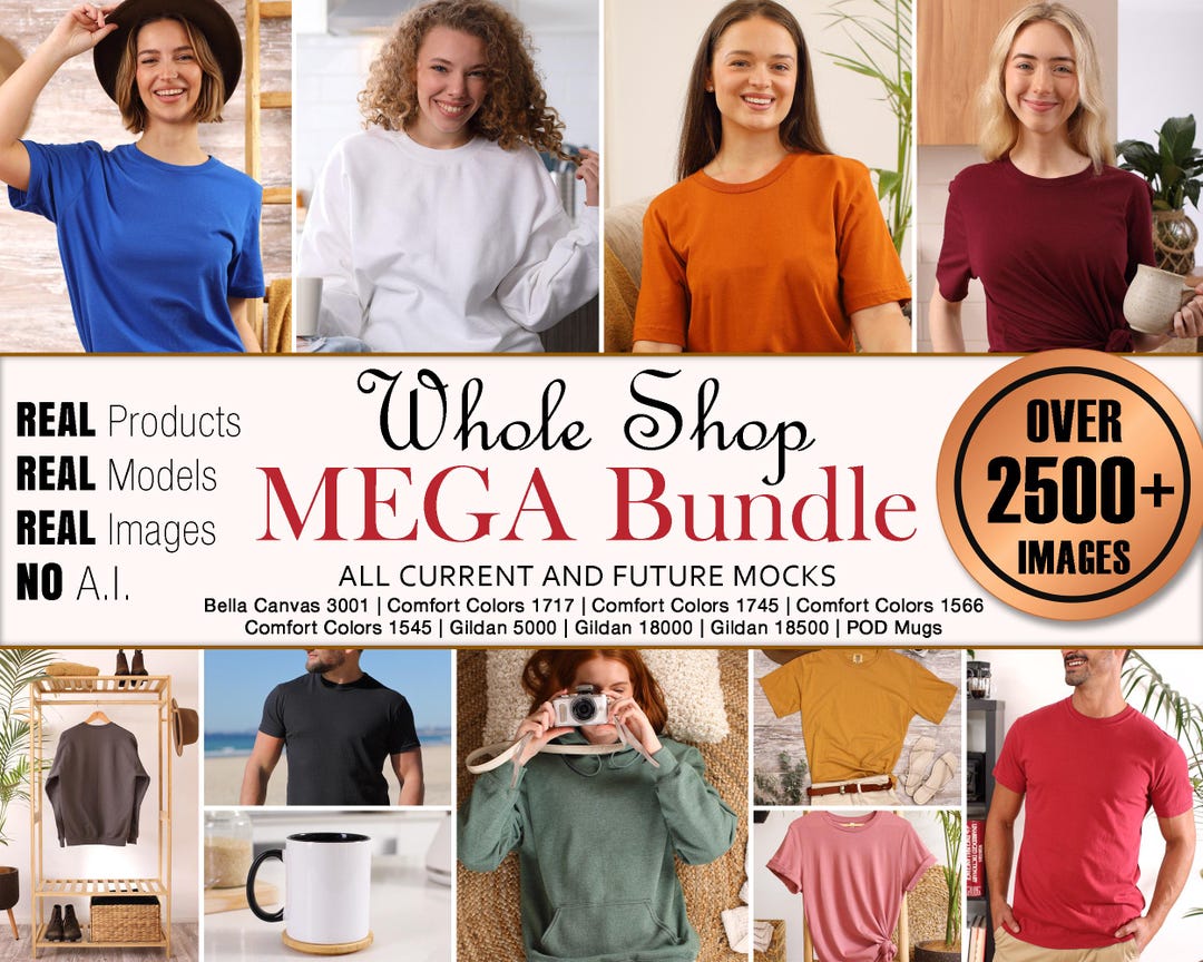 Real Model Mega Mockup Bundle - Real Products, Real Models, Real Photos ...