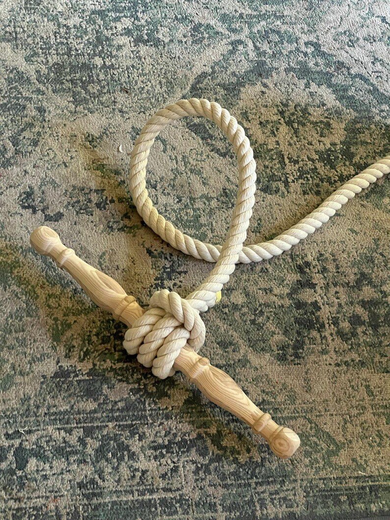 Handcrafted Wooden Jungle Swing With Durable Rope – Outdoor Adventure ...