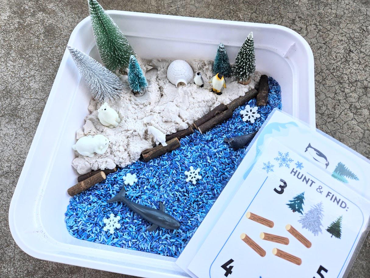 Arctic Animals Sensory Bin - Winter Sensory - Sensory Play - Sensory ...