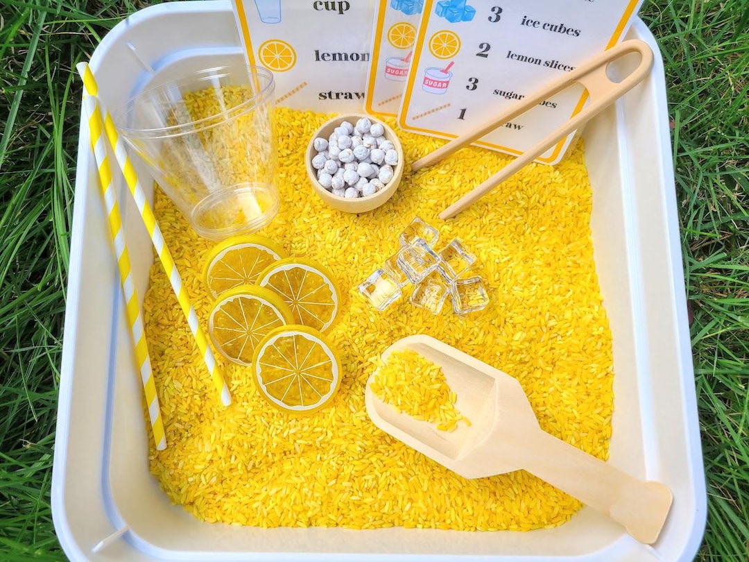 Lemonade Stand Sensory Bin - Lemonade - Sensory Play - Sensory Kit ...