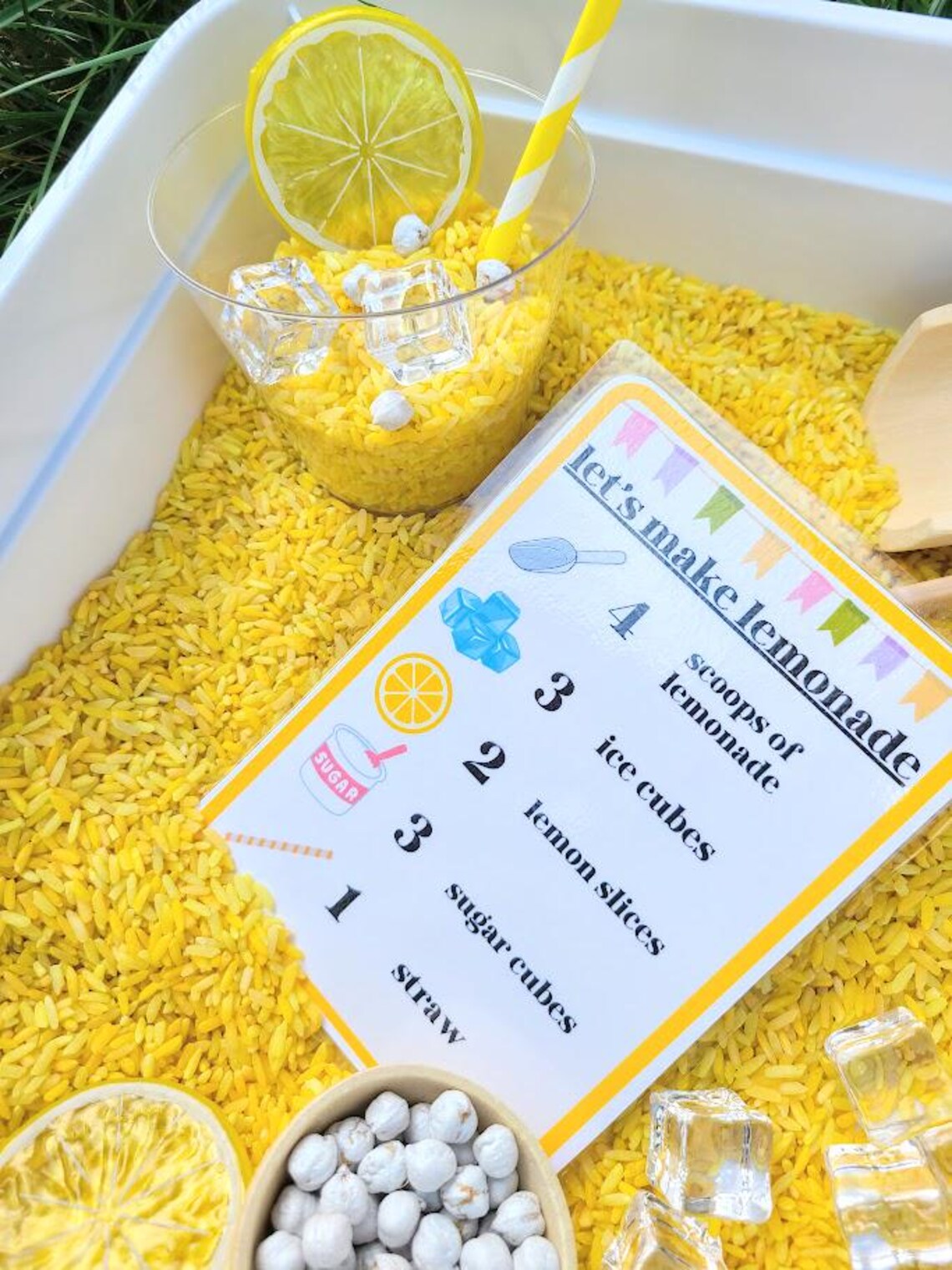 Lemonade Stand Sensory Bin Lemonade Sensory Play Sensory Kit Birthday ...