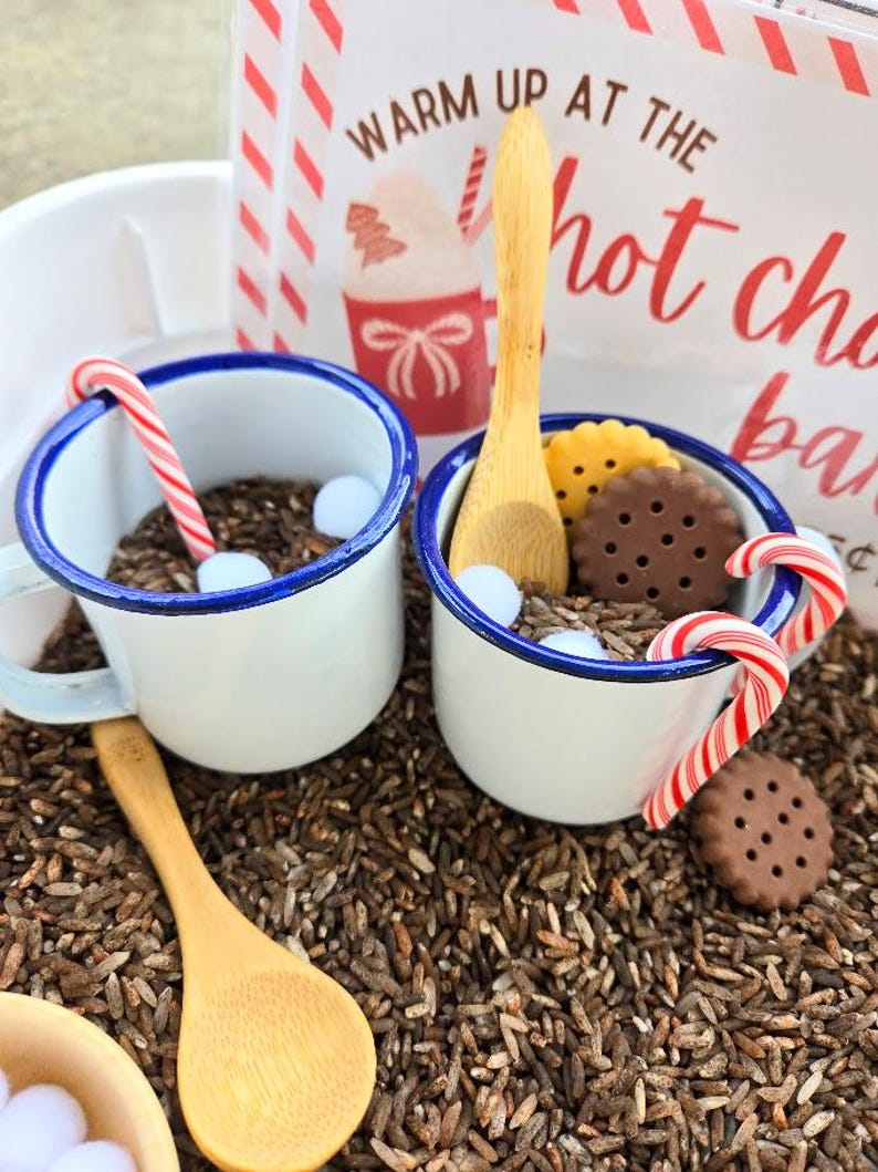 Hot Chocolate Sensory Bin Hot Cocoa Sensory Play Sensory Kit Christmas ...