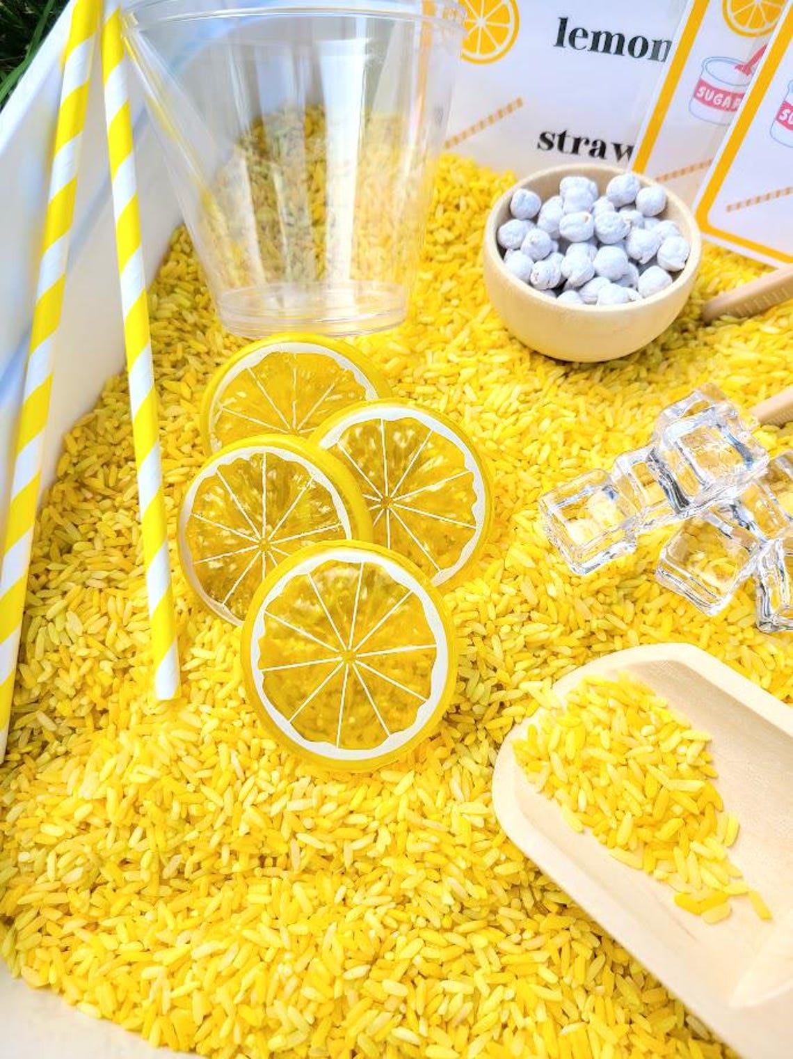 Lemonade Stand Sensory Bin - Lemonade - Sensory Play - Sensory Kit ...
