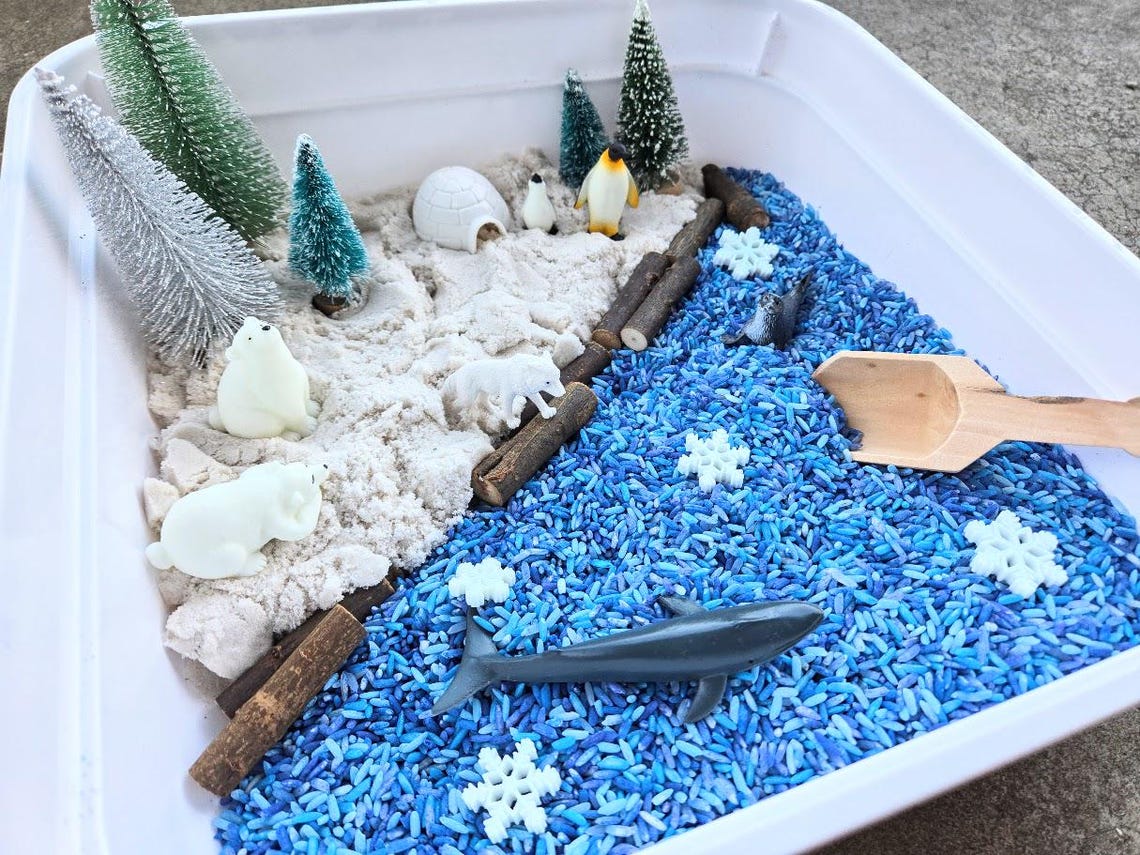 Arctic Animals Sensory Bin - Winter Sensory - Sensory Play - Sensory ...