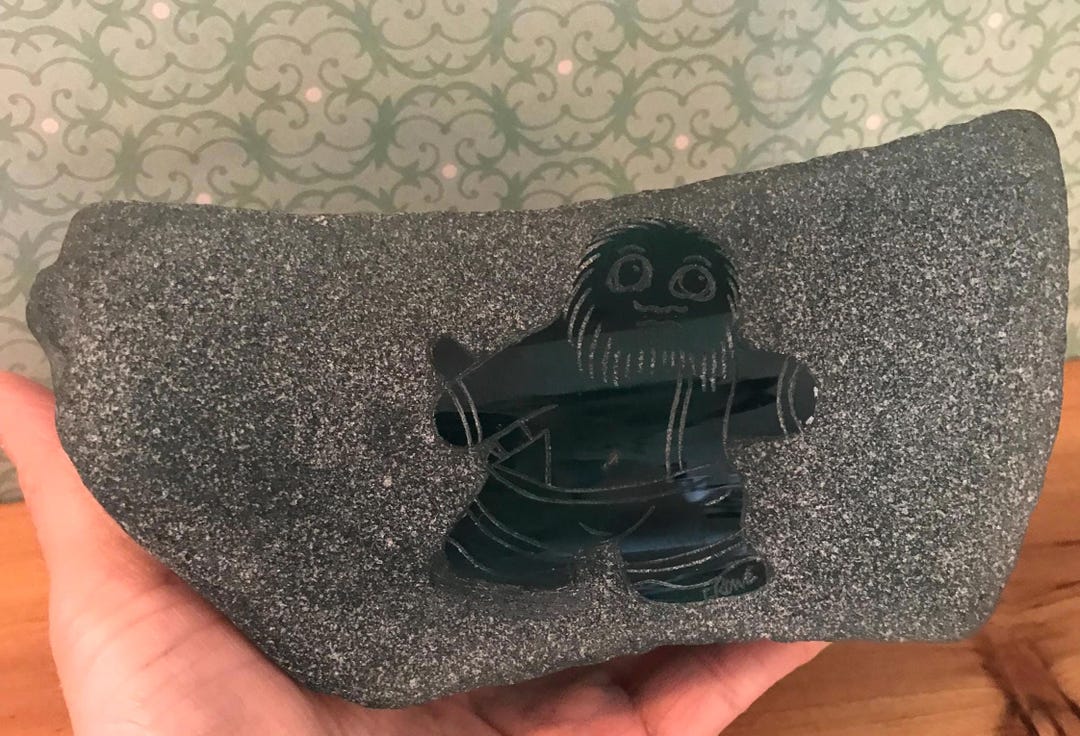 Indigenous Canada Art Carving/sculpture —frosted Etched Glass - Etsy