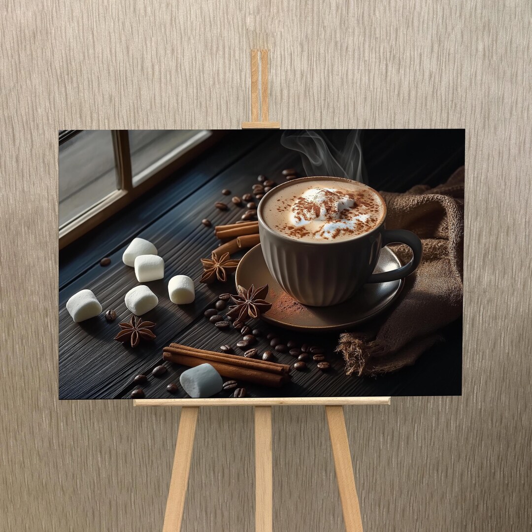 Coffee Wall Art, Cafe Decor, Tempered Glass Printing, Wall Hangings ...