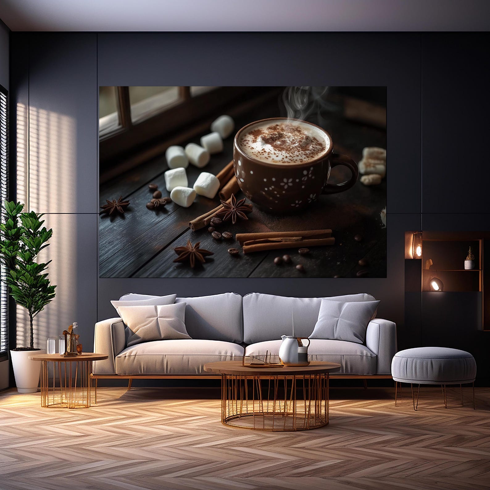 Coffee Wall Art, Cafe Decor, Tempered Glass Printing, Wall Hangings ...