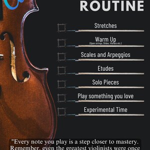 Violin Daily Practice Routine Template - Etsy