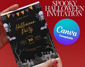 Halloween Invitation | DIY Invitation | Digital Invite | Digital ...