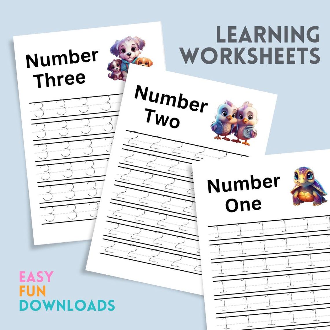 Abc's Practice | Cute Animal Worksheet| Learn to Write | Lesson Plans ...
