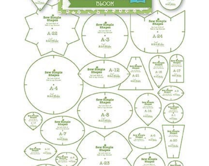 Sew Simple Shapes BLOOM Templates for Bloom Sew Along Lori Holt of Bee ...