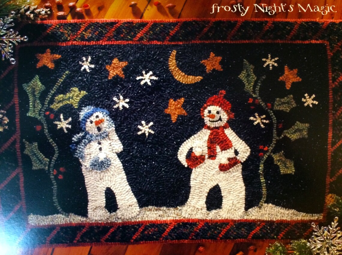 First Snowfall - Three Hooked Rug Patterns by Blackbird Designs ...