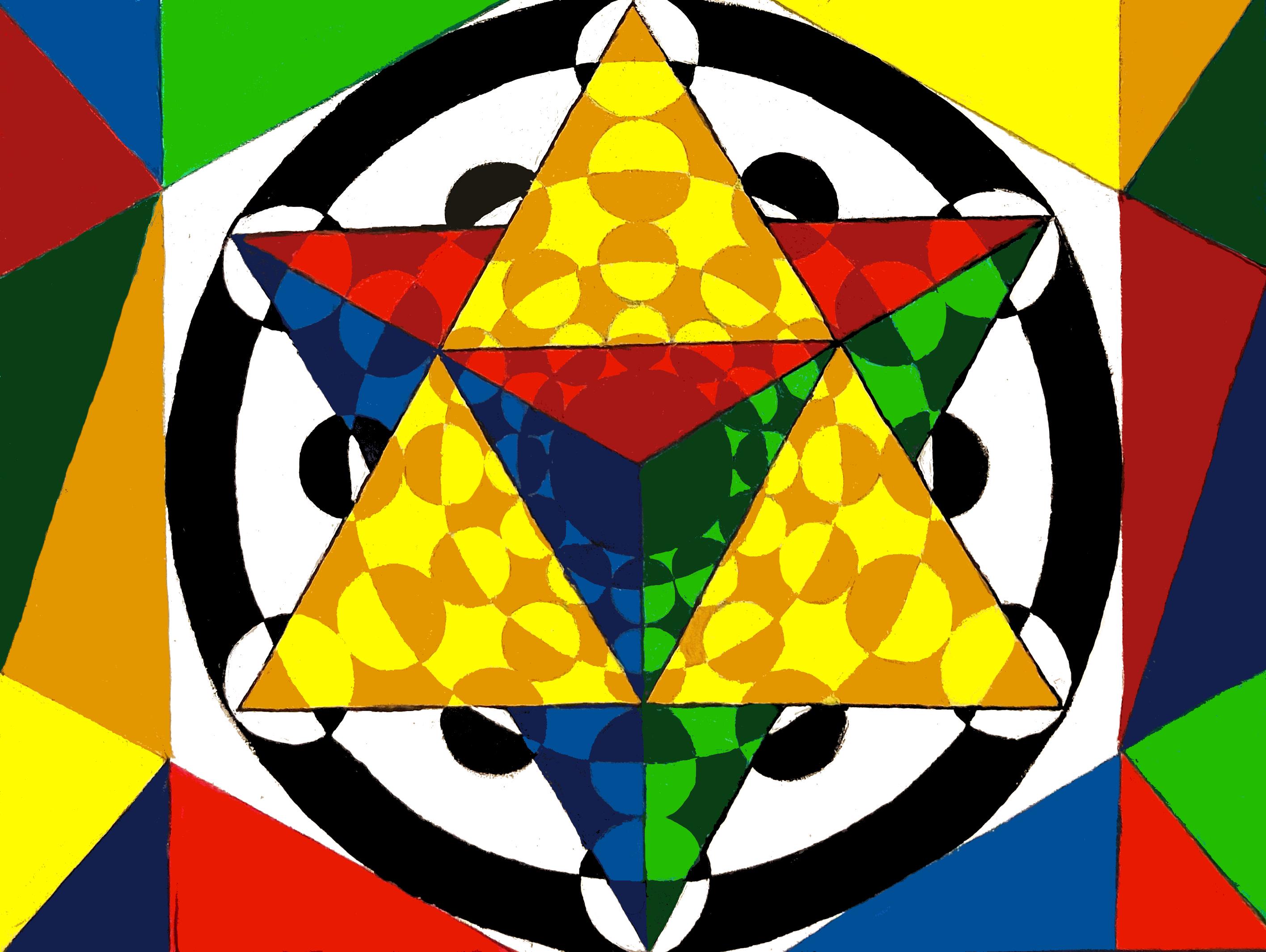 Hexagram Sacred Geometry Art Print - Etsy