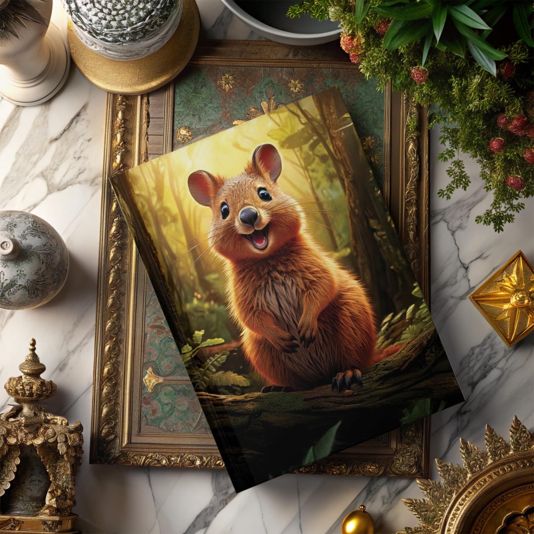 Quokka Hardback Journal, Cute Animal Notebook, Woodland Diary, Wildlife ...