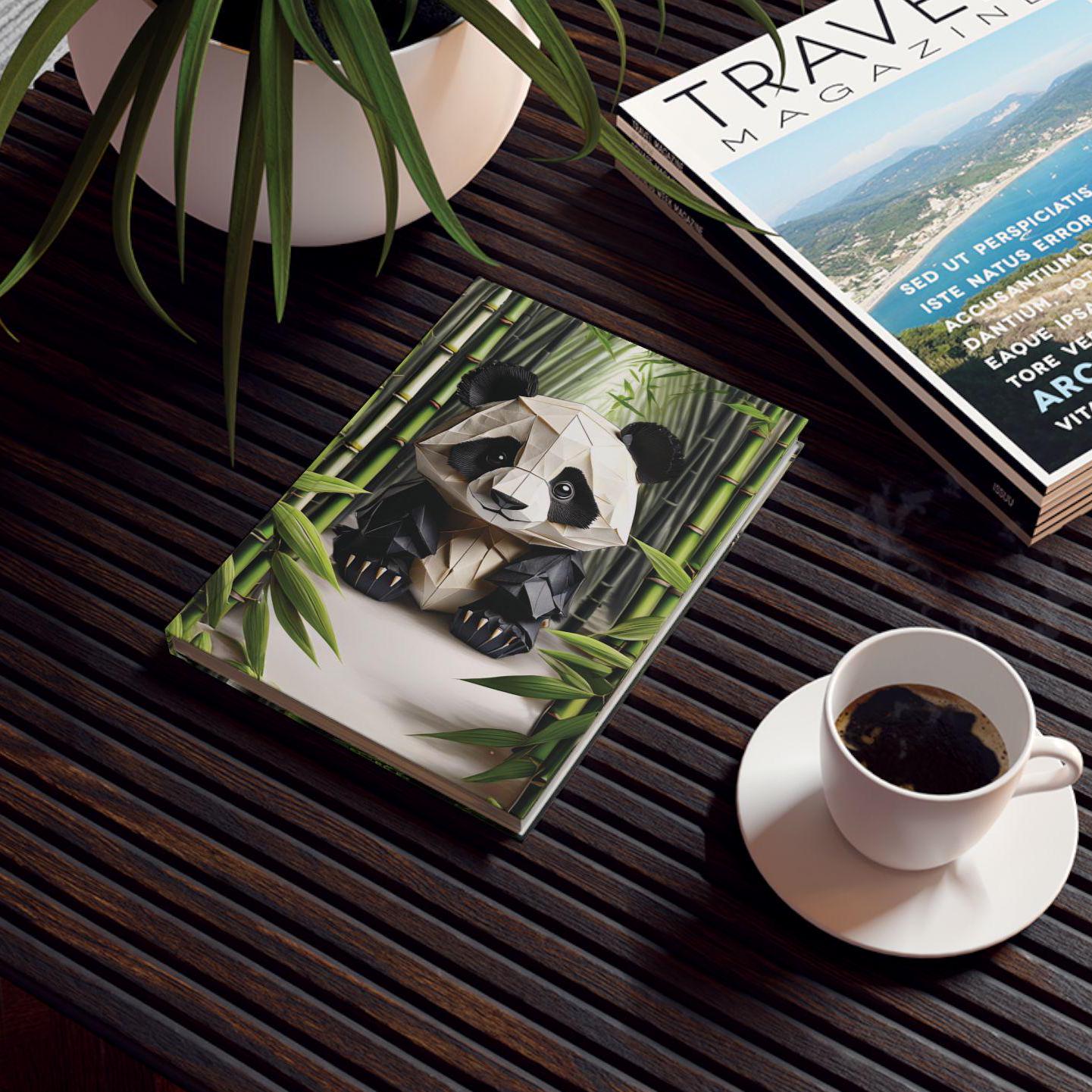 Origami Panda Bear Journal, Cute Paper Animal Notebook, Wildlife Diary ...