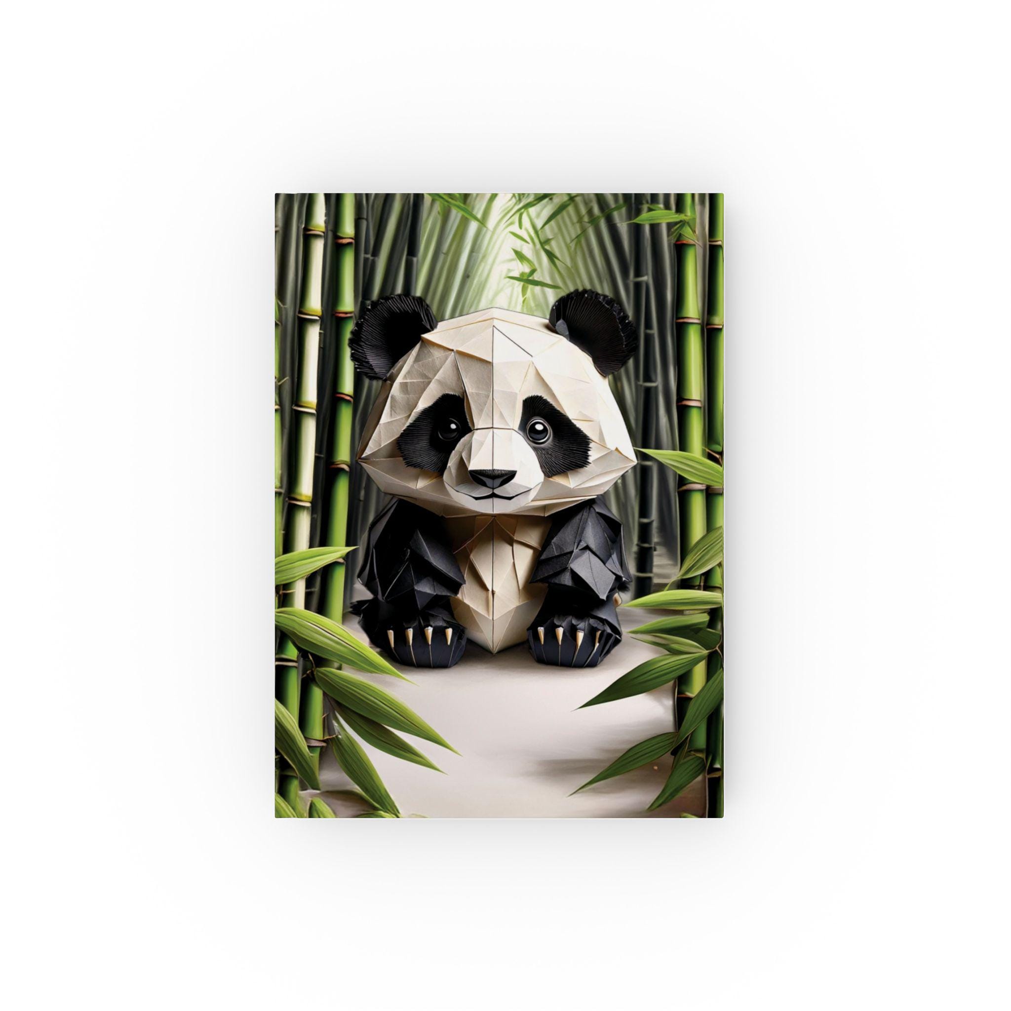 Origami Panda Bear Journal, Cute Paper Animal Notebook, Wildlife Diary ...