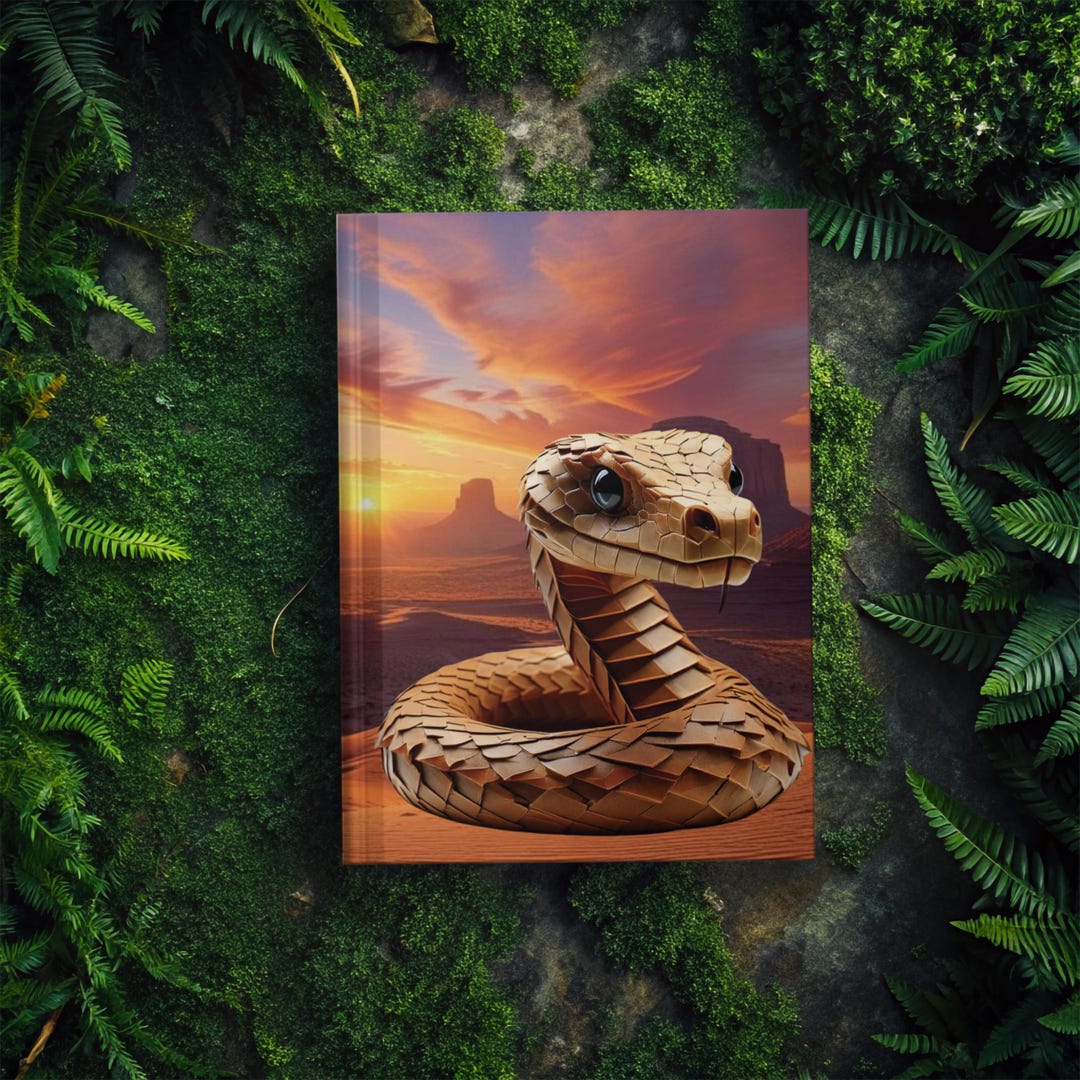 Sculpted Style Snake Journal, Cute Animal Notebook, Wildlife Diary ...