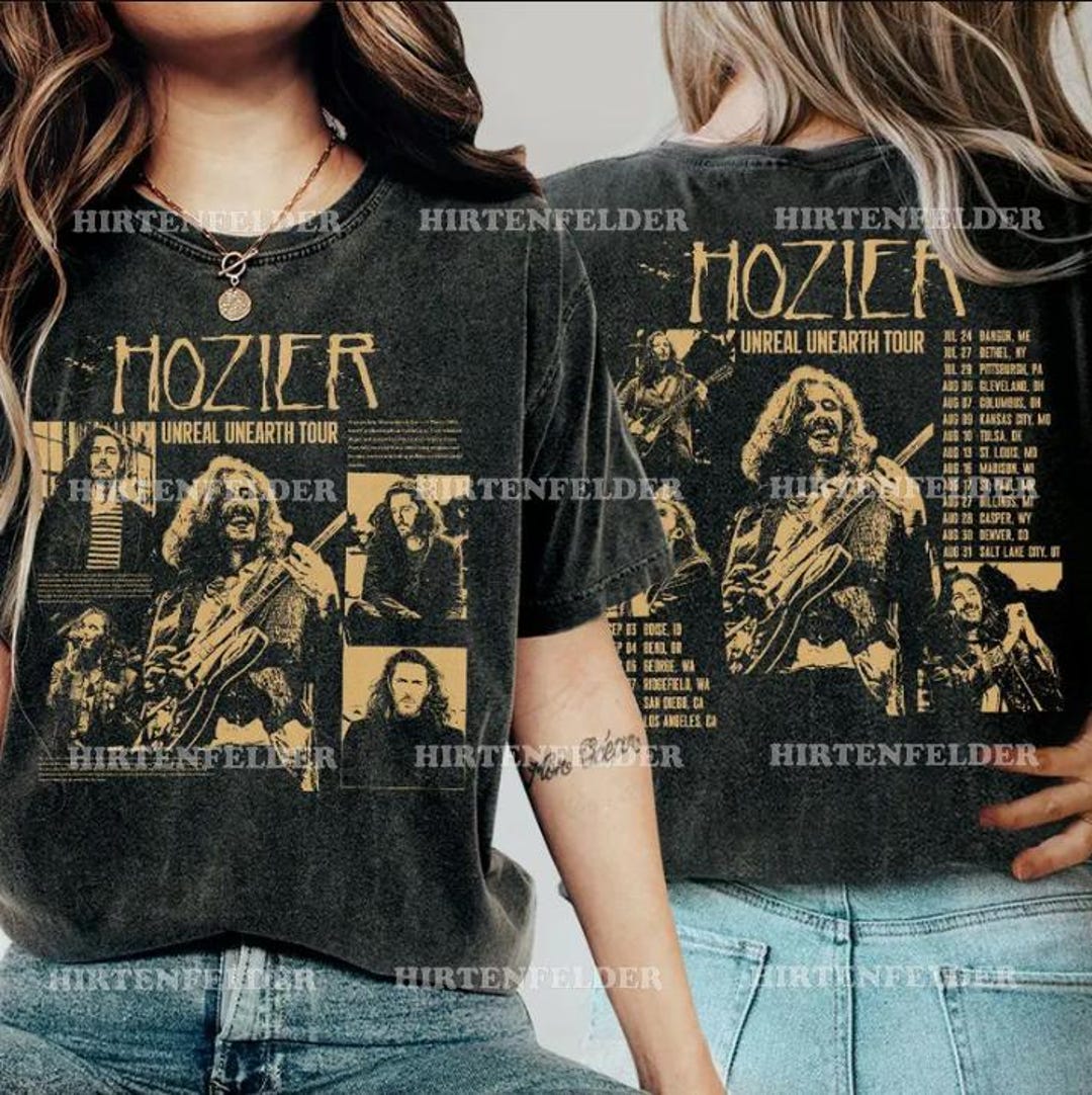 Hozier Shirt, Hozier Unreal Music Tour, Hozier Concert Tour 2024 ...