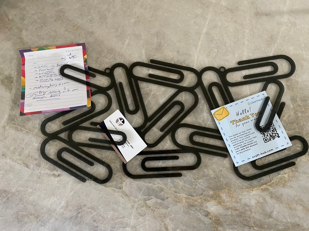 Extra-large Paper Clip Wall Art Functional & Stylish Note Holder - Etsy