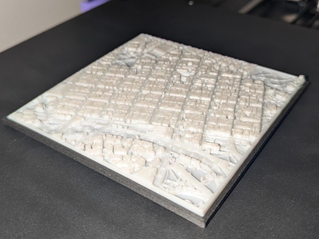 3D Printed Melbourne City Model 3D Print Melbourne City City Scape 3D ...