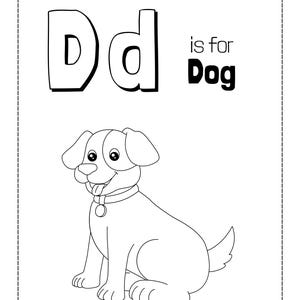 Pre-k Alphabet Coloring Pages: Printable Preschool Activity (PDF) - Etsy
