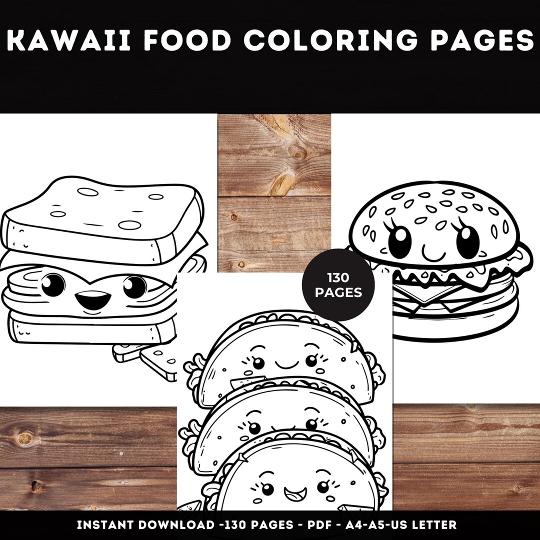 Kawaii Food Coloring Pages,printable Kawaii Food Coloring Pages,fun ...