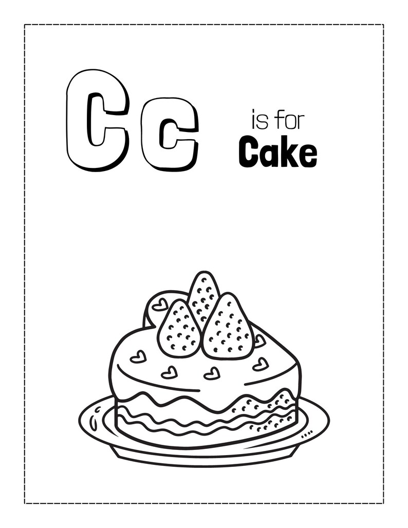 Pre-k Alphabet Coloring Pages: Printable Preschool Activity (PDF) - Etsy