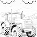 Tractor Coloring Pages for Kids: Farm Fun (instant Download) - Etsy