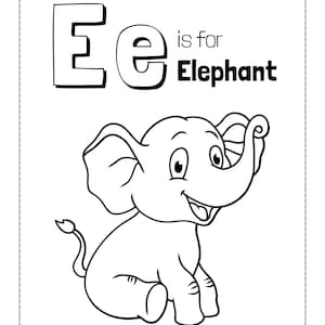 Pre-k Alphabet Coloring Pages: Printable Preschool Activity (PDF) - Etsy