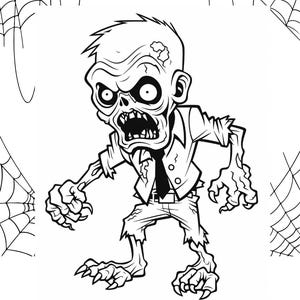 Halloween Coloring Pages: 15 Spooky Designs for Kids (instant Download ...