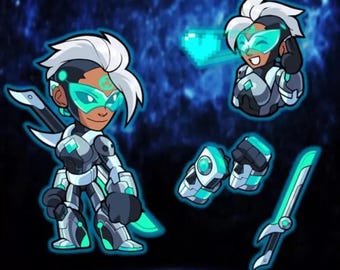 Brawlhalla Metadev Val Skin and Emoji - Etsy
